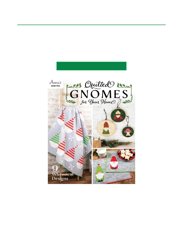 Secure Copy Quilted Gnomes For Your Home Reference Book Download | PDF