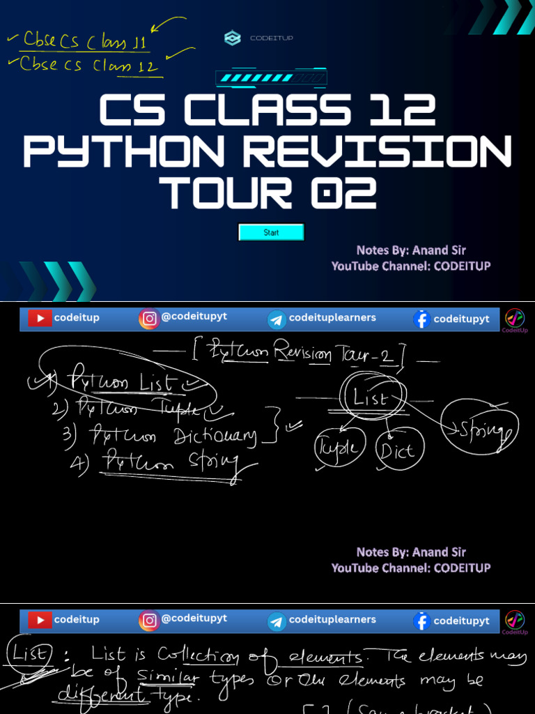 Python Revision Tour 2 15th March 2025 | PDF