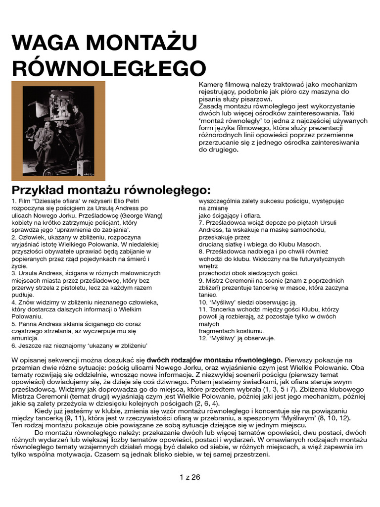 Jezyk Filmowy 1 2 | PDF