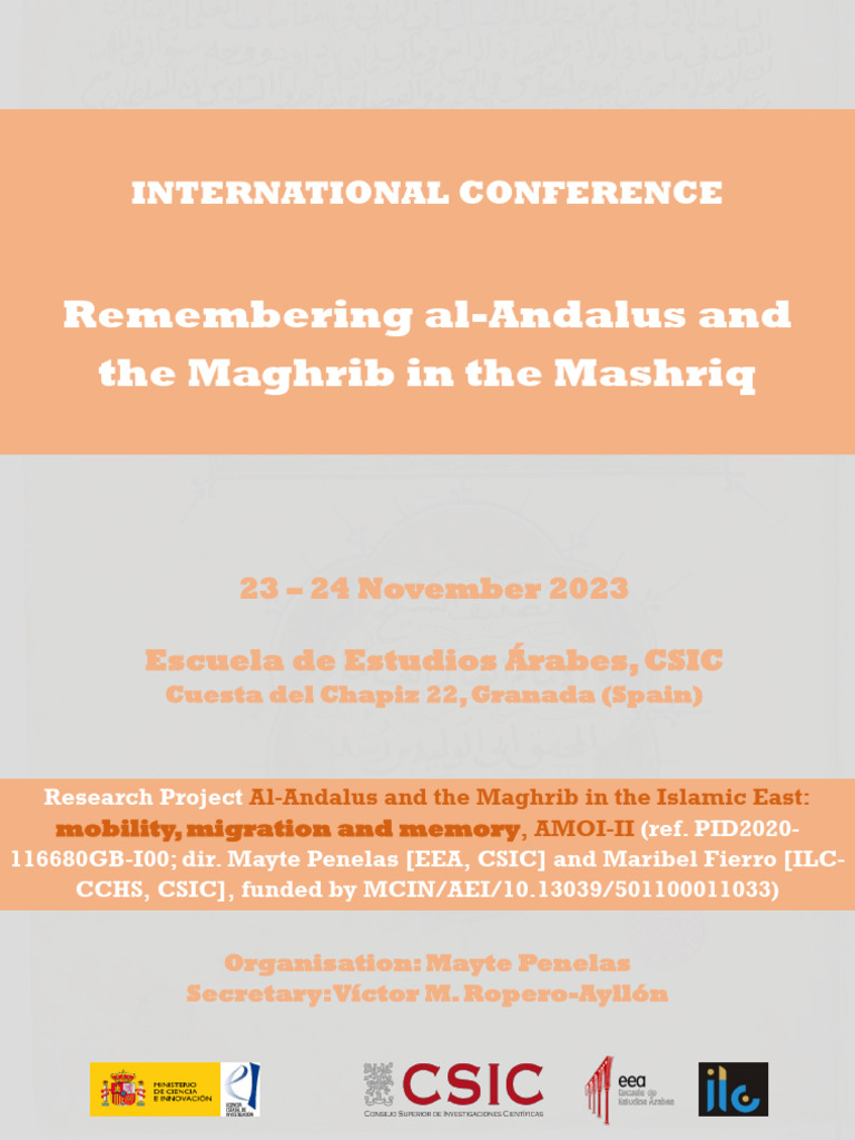 Programme Remembering Al Andalus and The Maghrib 1 | PDF | Al Andalus | Arabic Literature