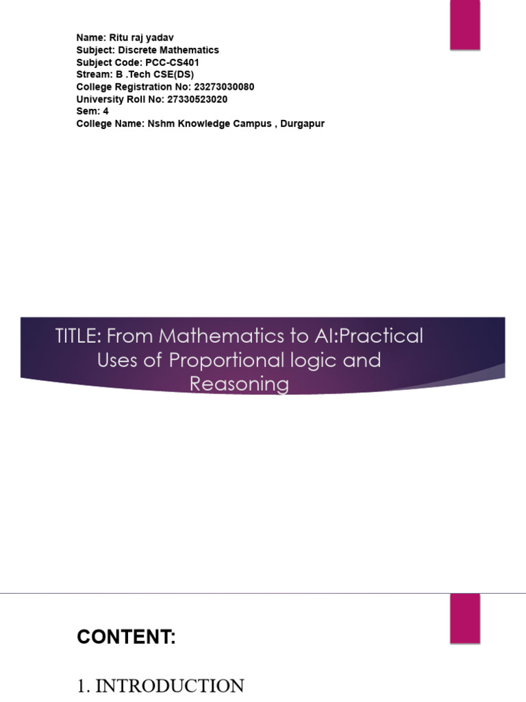 Ritu Raj 23273030080 Maths | PDF