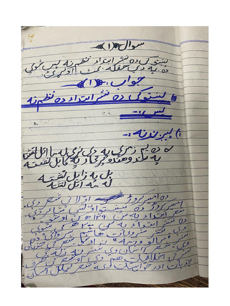 Pushto Nazm Ao Nasr | PDF