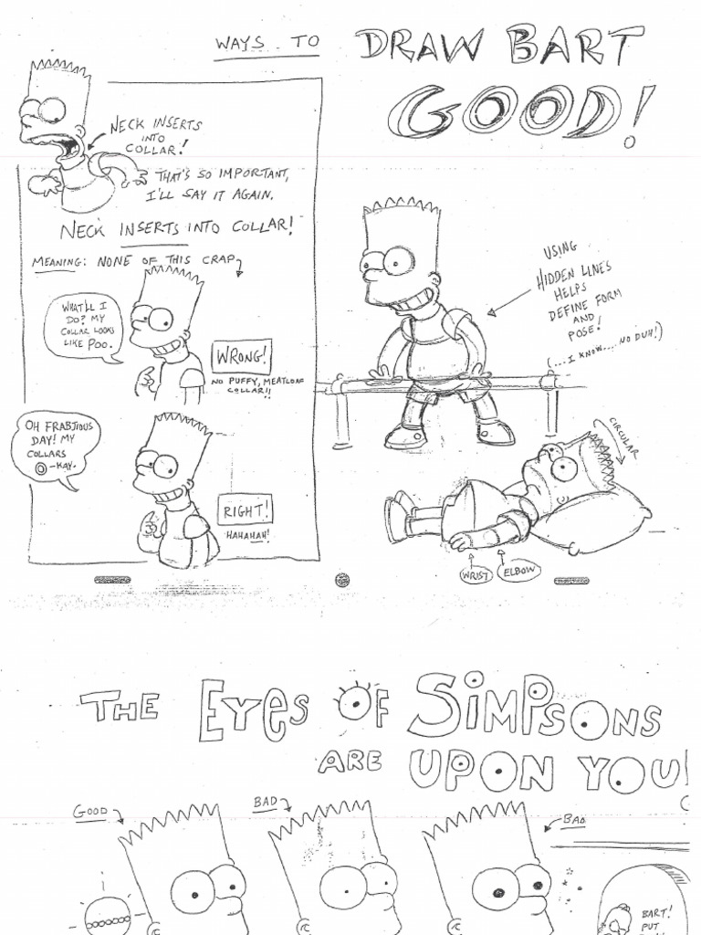 Simpsons Drawing Guide | PDF