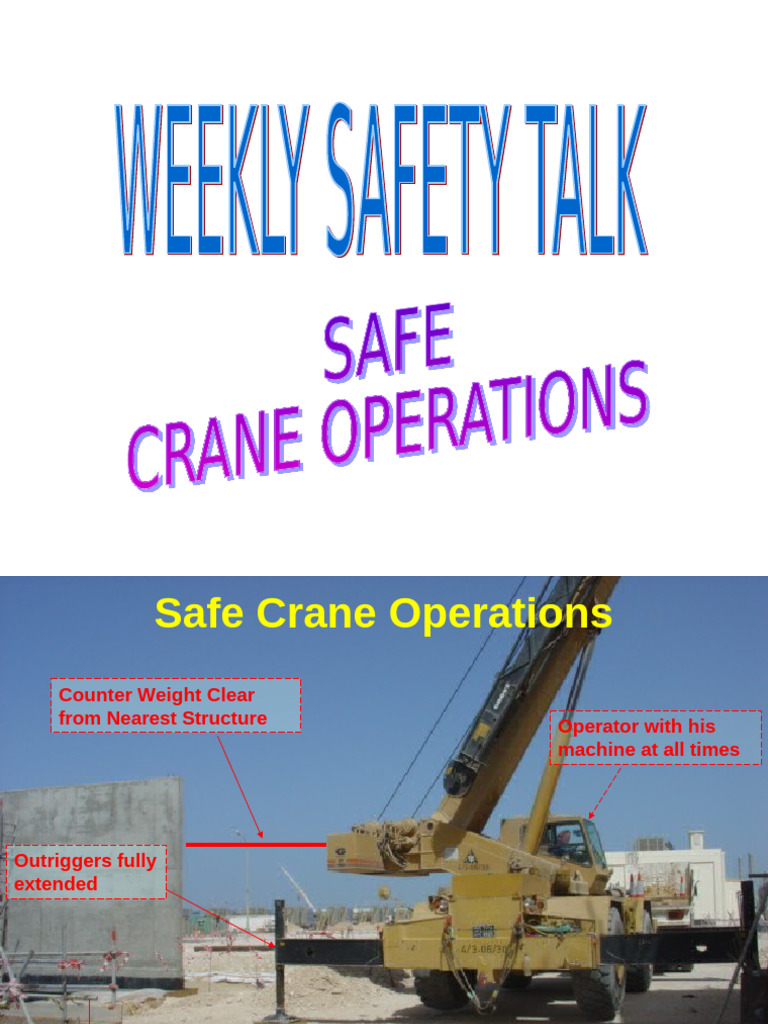 Safe Crane Operations | PDF