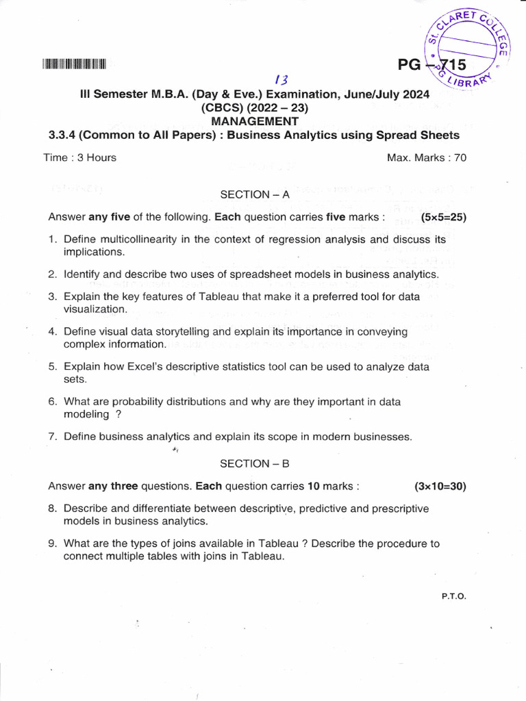 334 Business Analytics Using Spreadsheets | PDF | Regression Analysis | Analytics