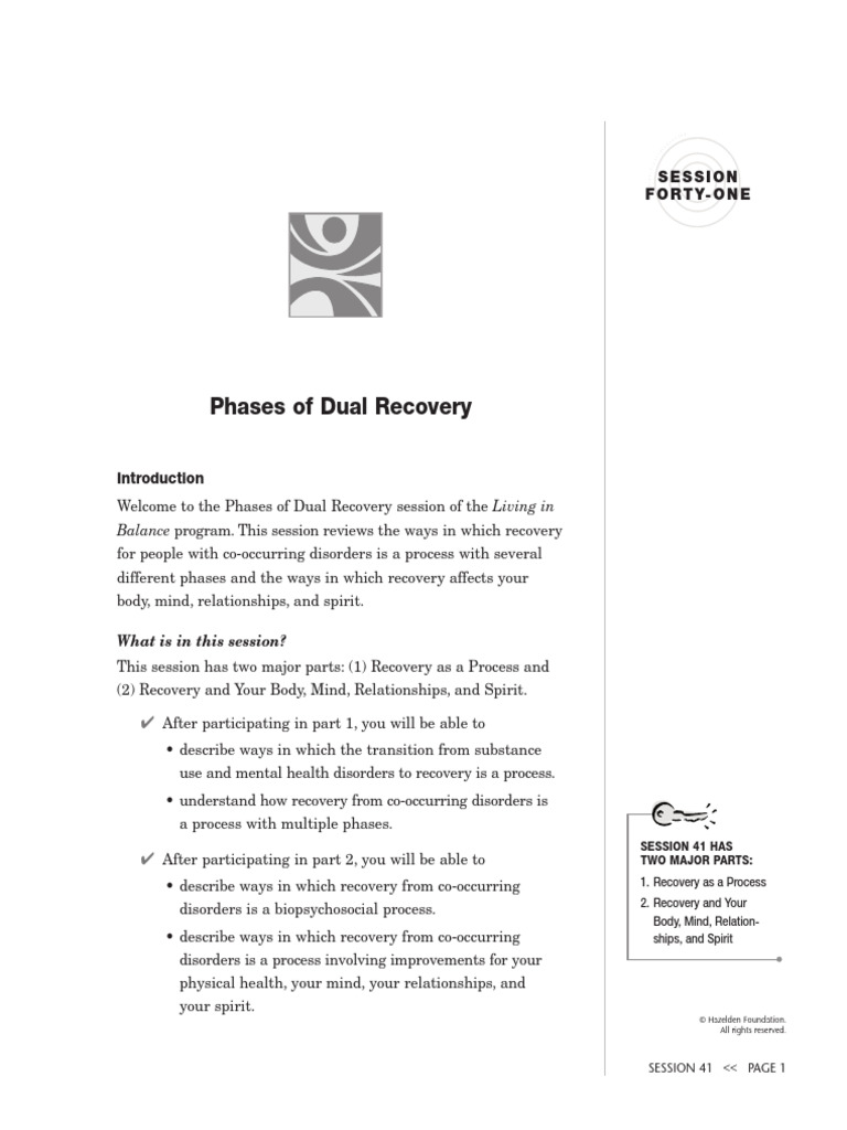 Phases of Dual Recovery Explained | PDF | Substance Abuse | Dual Diagnosis