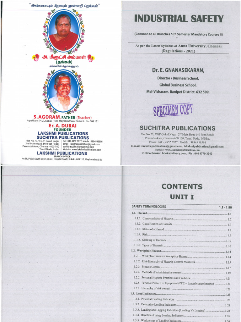 Industrial Safety-Requla 2021 (Saranya) Rs.158 | PDF