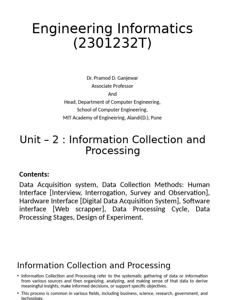 EI Unit 2 PPT 2301232T | PDF | Data Acquisition | Internet & Web