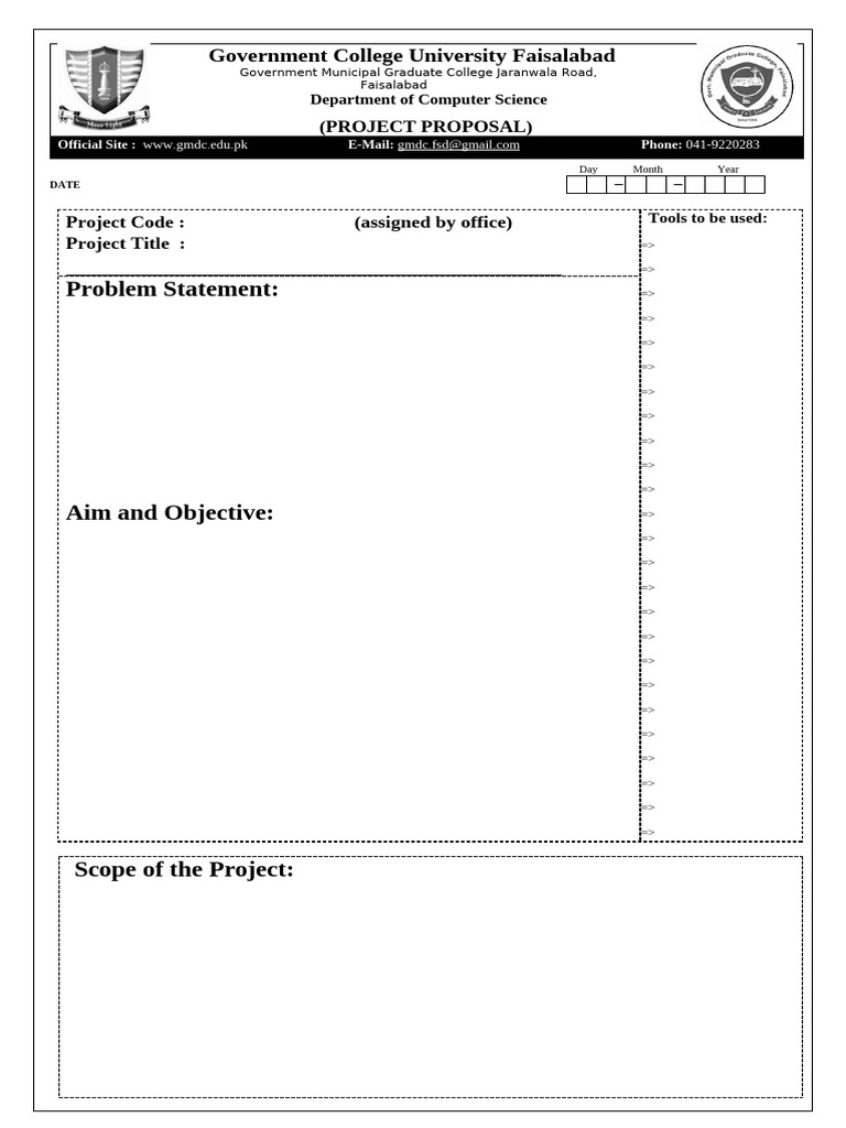 1-FYP Proposal Template | PDF | Software Engineering | Computer Programming
