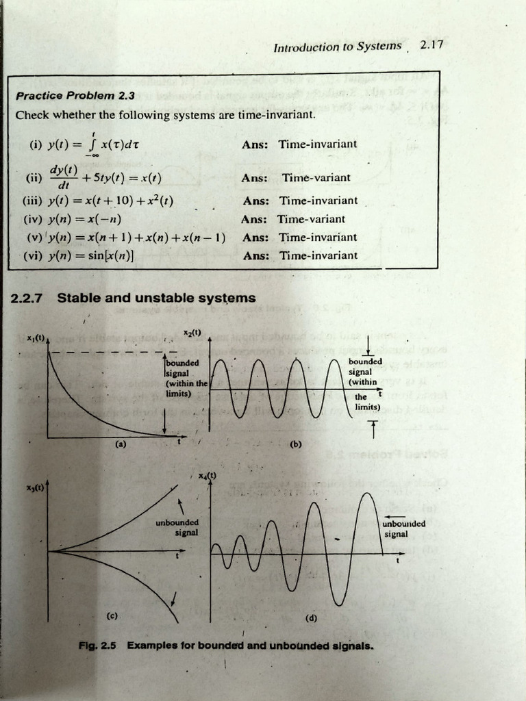 Signals and Systems Part 4 | PDF | Nonlinear System | Algebra
