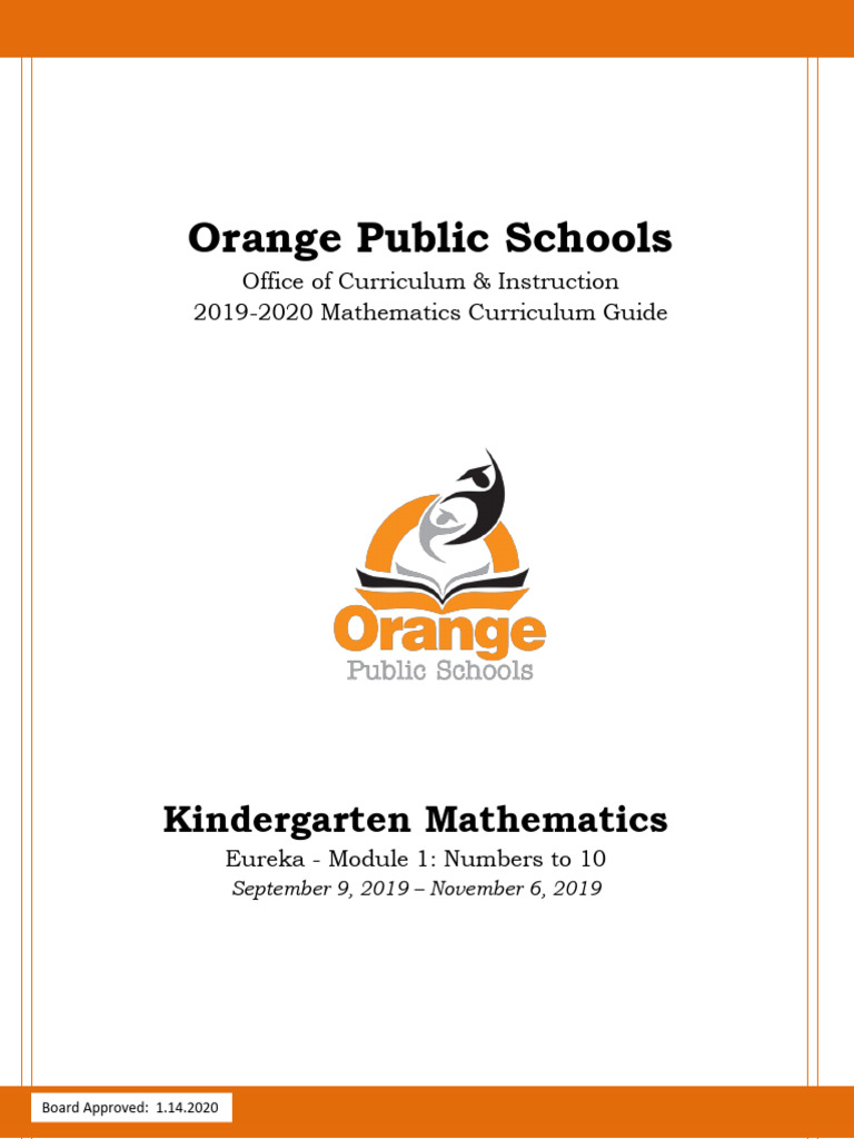 2019-20 Kindergarten Module 1 QSAC Revisions | PDF