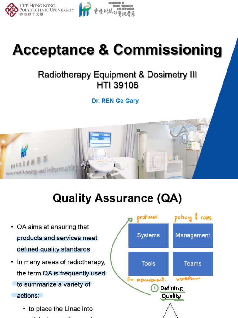 Lec02 RED3 - Commissioning 2 | PDF | Dosimetry | Radiation Therapy