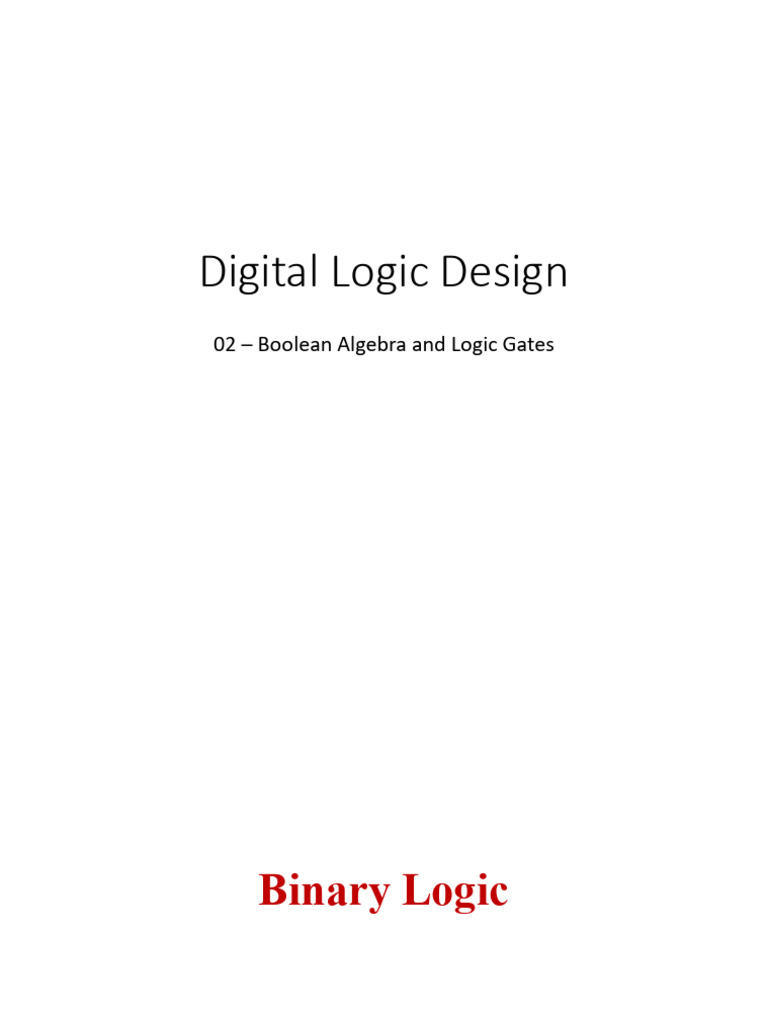 3 Boolean Algebra And Logic Gates Pdf Logic Gate Boolean Algebra