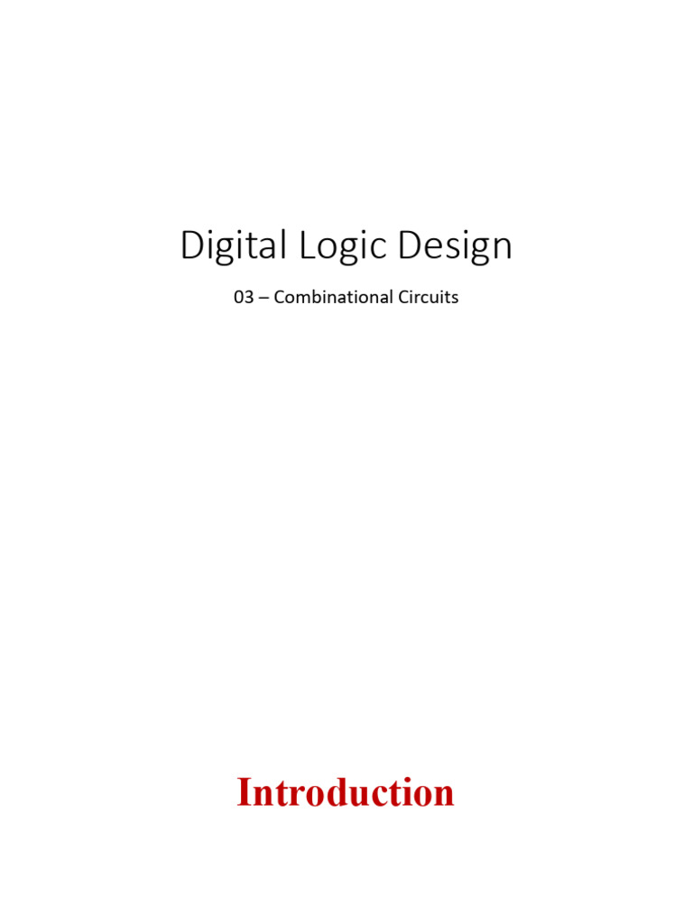 4 Combinational Circuits | PDF | Logic Gate | Boolean Algebra