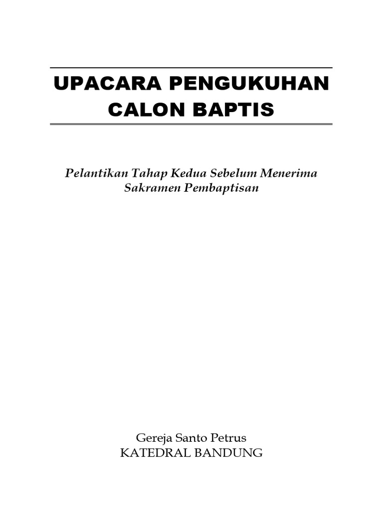 Lantik Ke-2 Baptis | PDF