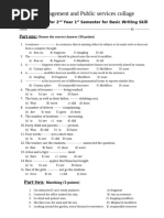 English Remedial Module | PDF | Verb | Question