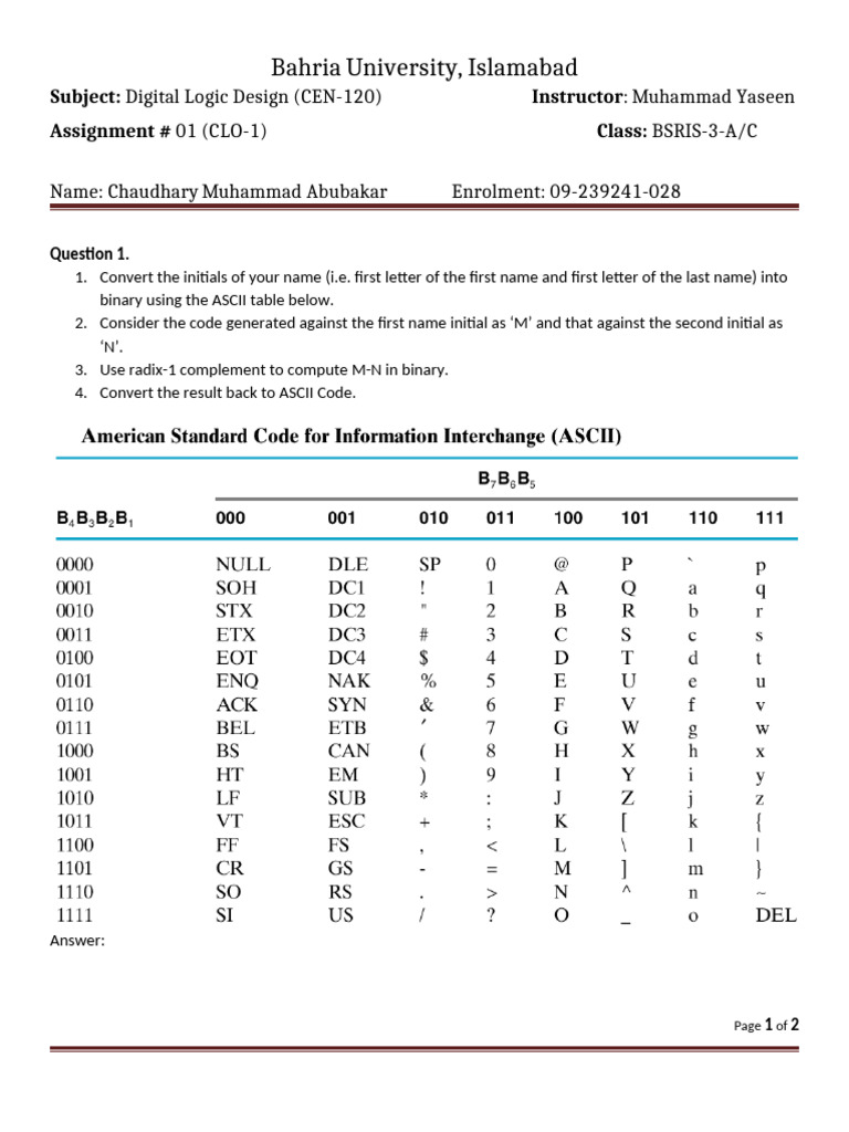 Assignment-1 DLD | PDF