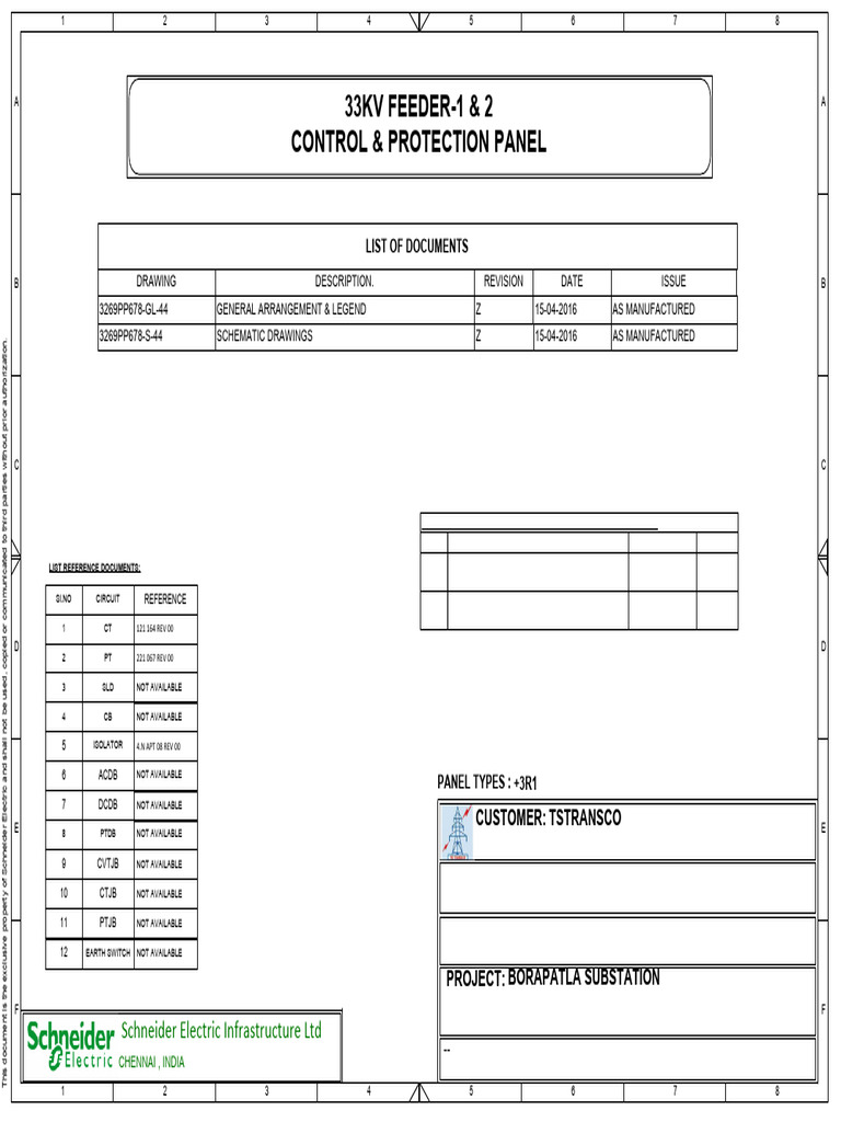 33kv Feeder-1 & 2 Control & Protection Panel | PDF | Relay | Mains ...