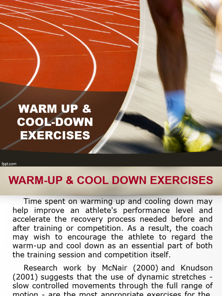 Warm Up Cooldown Exercises | PDF | Anatomical Terms Of Motion | Foot