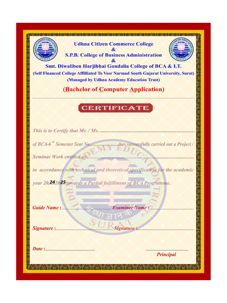 Final Certificate | PDF