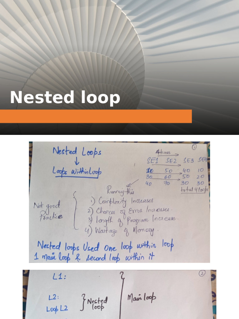 Nested Loop | PDF