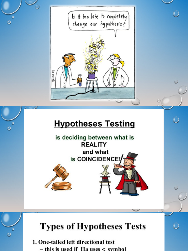 Six Steps of Hypothesis Testing Guide | PDF | Hypothesis | Student's T Test