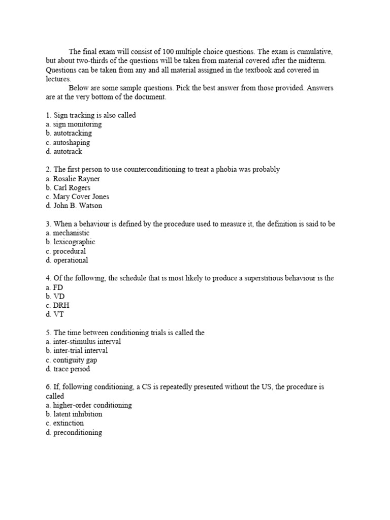 Finsam | PDF | Classical Conditioning | Reinforcement