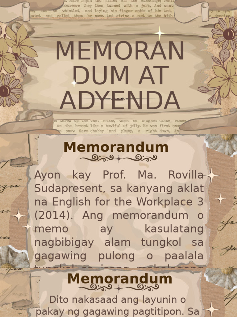 Memorandum at Adyenda | PDF