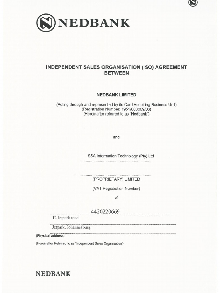 Nedbank Agreement 3 | PDF