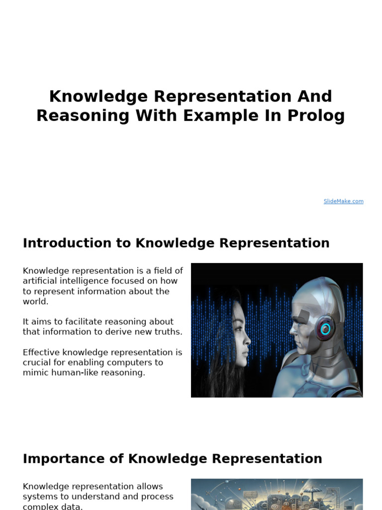 Knowledge Representation and Reasoning With Example in Prolog | PDF | Knowledge Representation ...