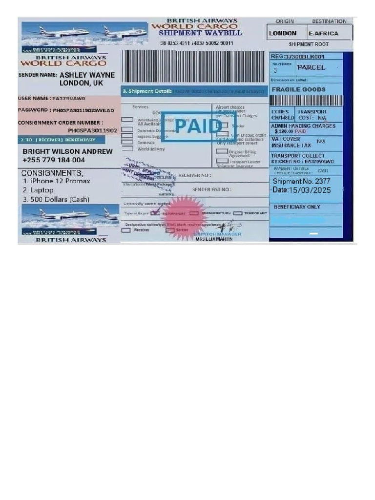 shipment_waybill | PDF