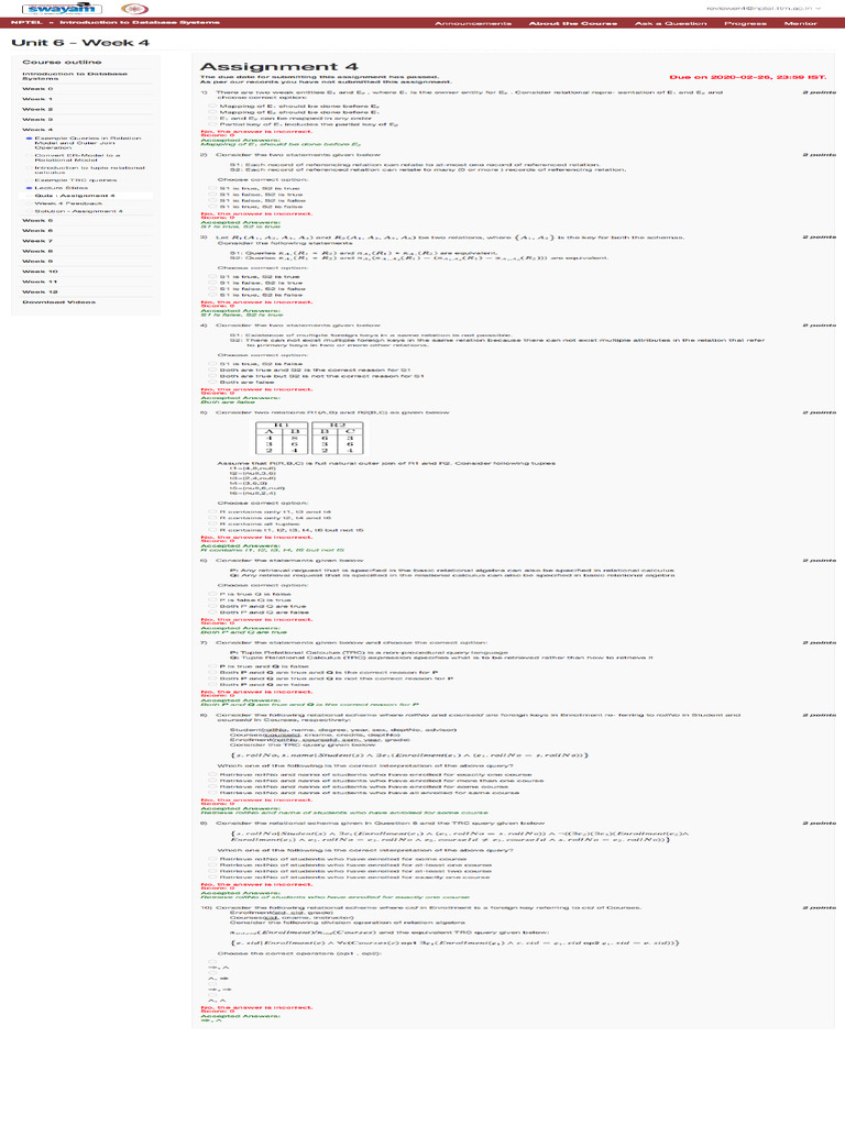 Noc20 cs03 Assigment 5 | PDF