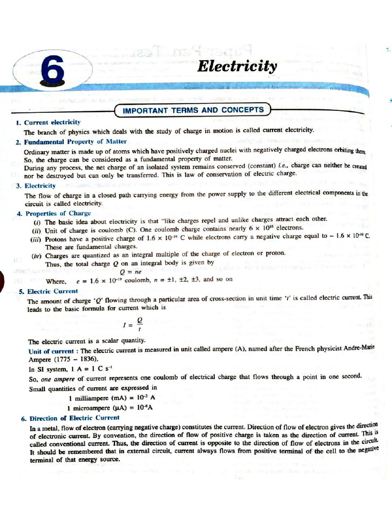 Electricity Notes | PDF