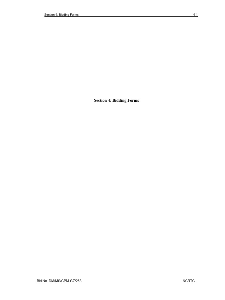 Section 4 Bidding Forms | PDF | Guarantee | Joint Venture