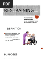 Restraint of Patients | PDF | Informed Consent | Patient