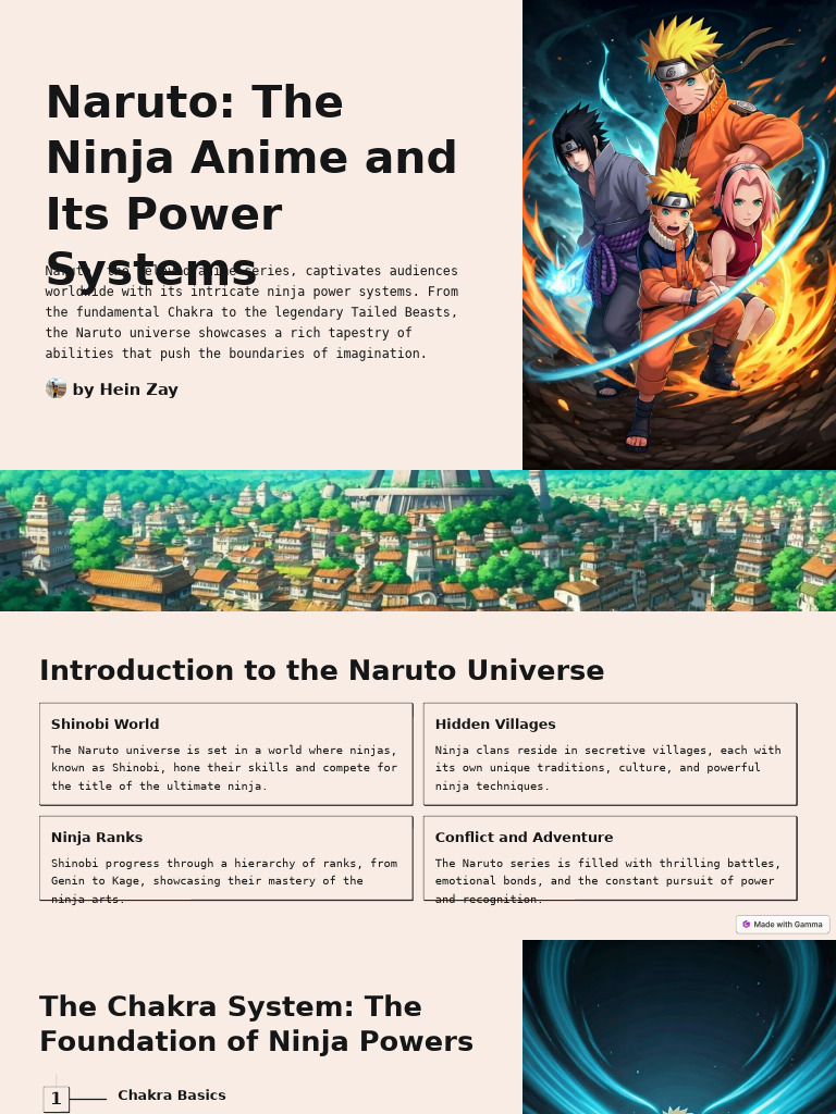 Naruto The Ninja Anime and Its Power Systems | PDF