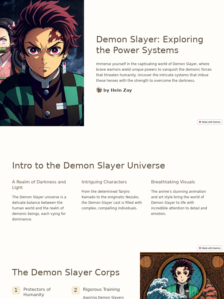 Demon Slayer Exploring The Power Systems | PDF | Demons