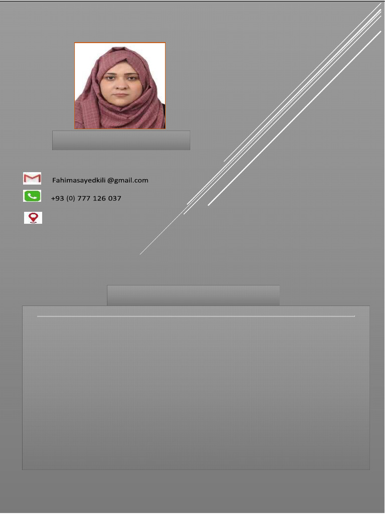 Fahima Sayed Khili's CV | PDF | Software | Microsoft Software