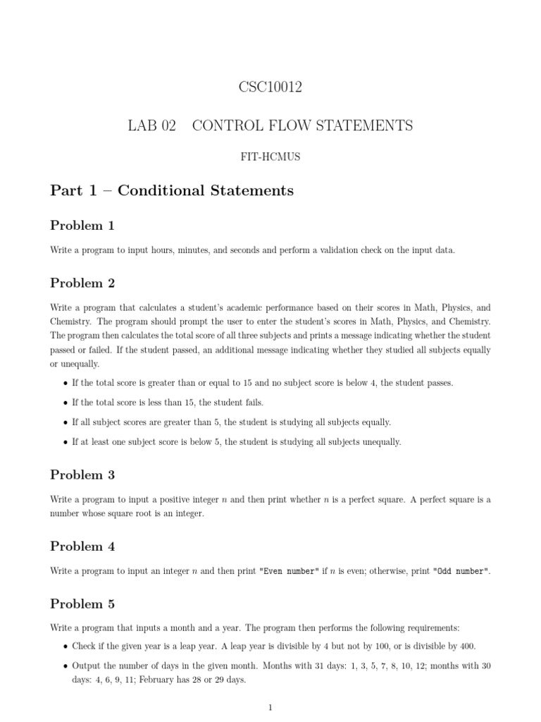 02 Control Flow Statements | PDF | Obesity | Body Mass Index