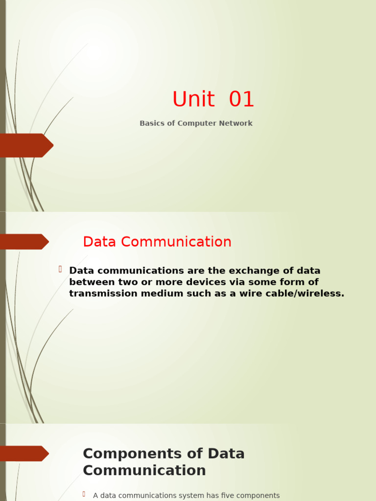 Unit 1 Complete | PDF | Network Topology | Computer Network