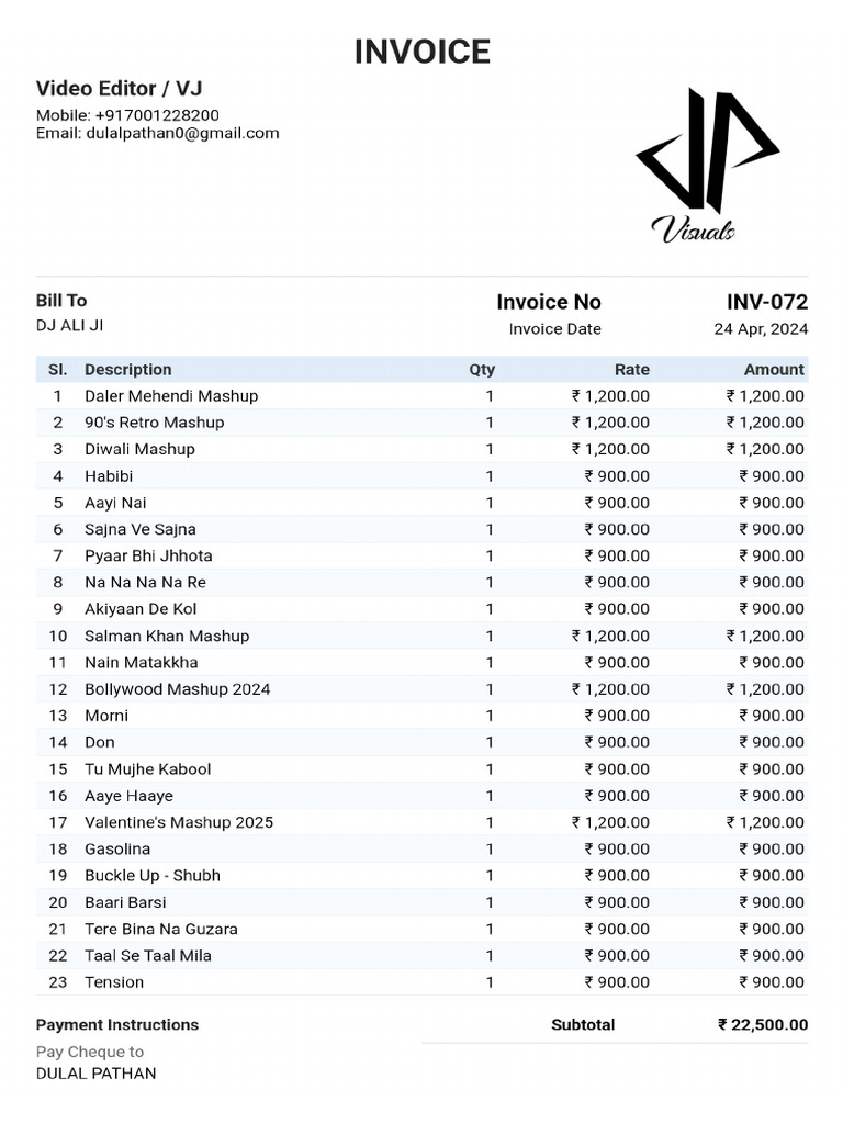 Invoice-INV-072 | PDF