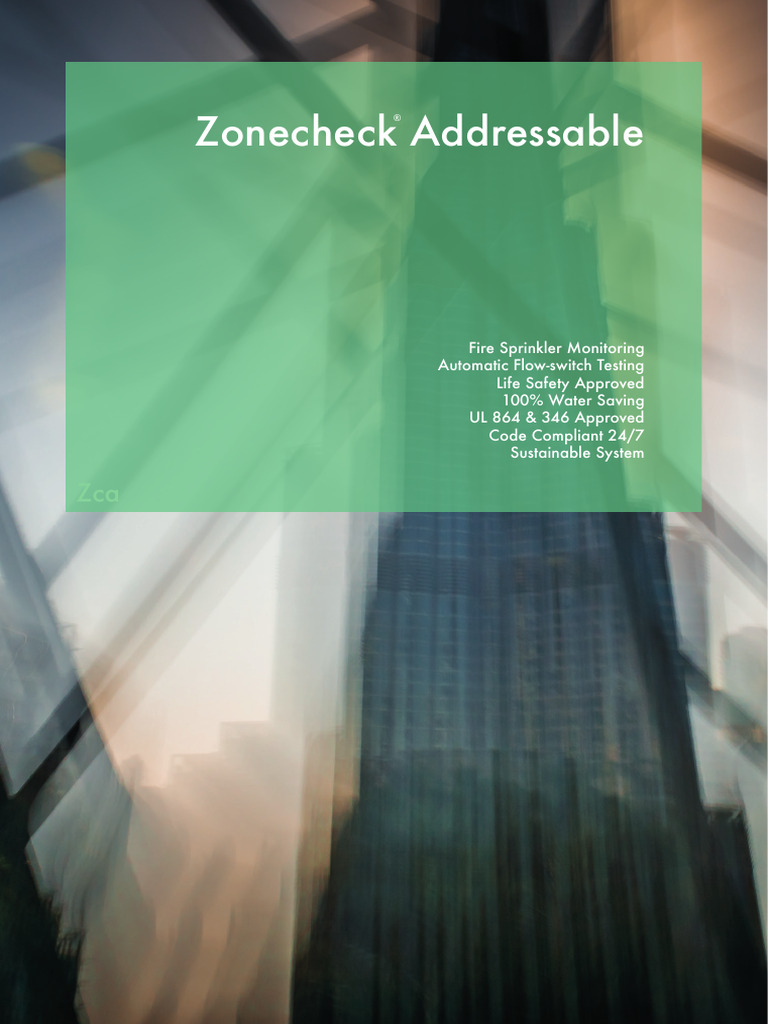 Zonecheck Addressable Brochure | PDF | Fire Sprinkler System ...
