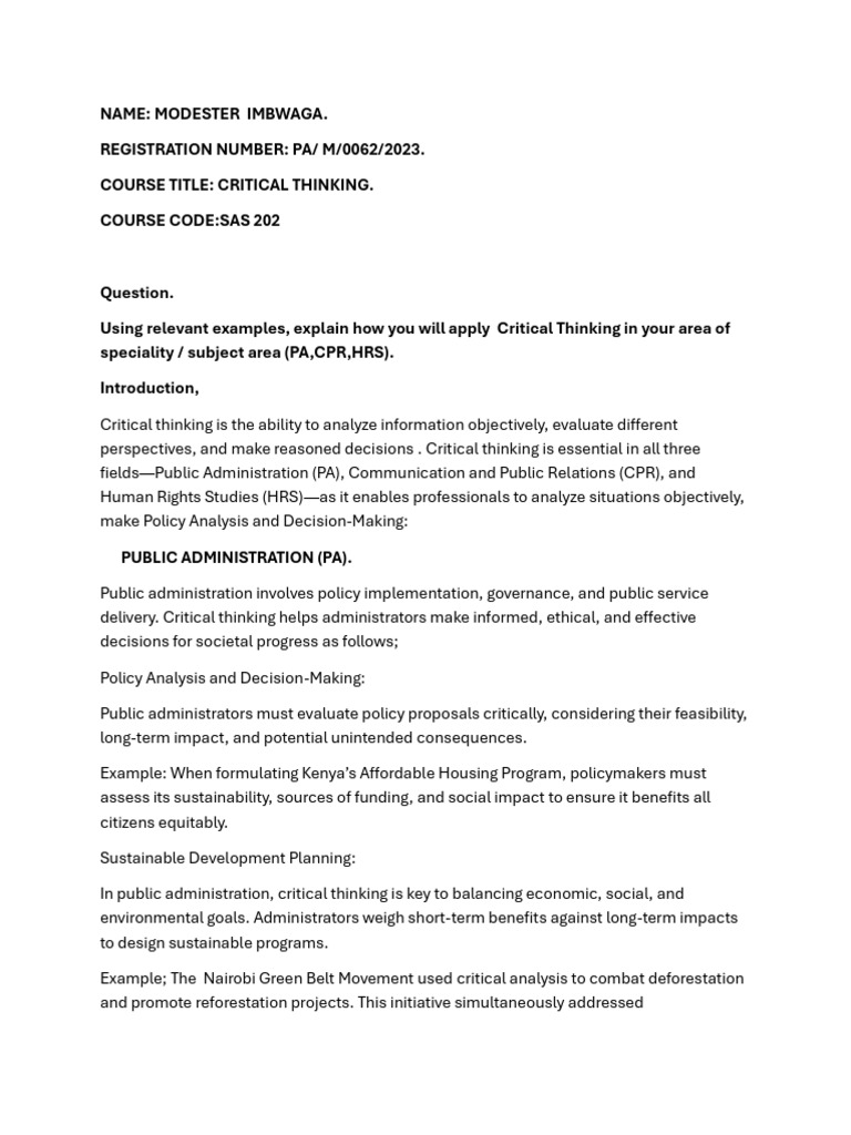 SAS 202 Individual Assignments | PDF | Rights | Human Rights