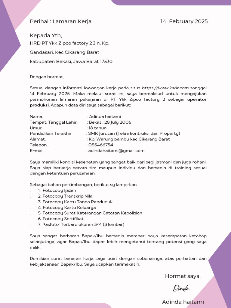 Pink Ungu Sederhana Surat Lamaran Kerja_20250212_235946_0000 | PDF