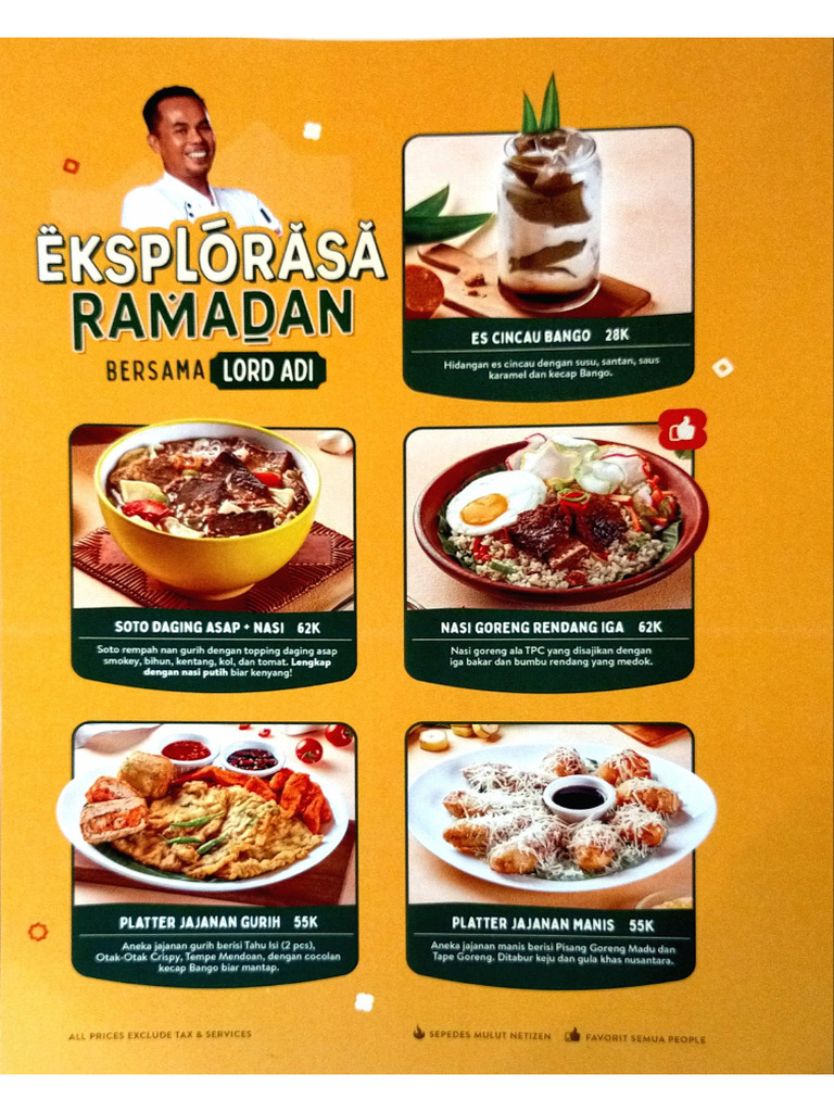 Update Menu TPC | PDF