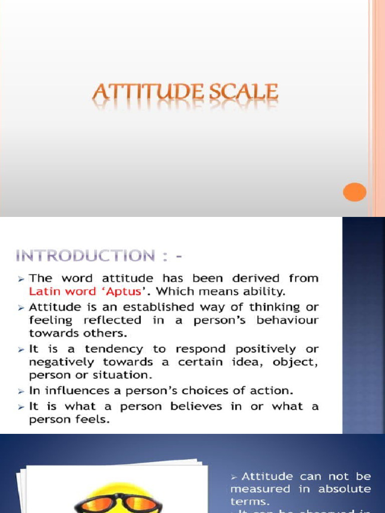 Attitude Scale | PDF