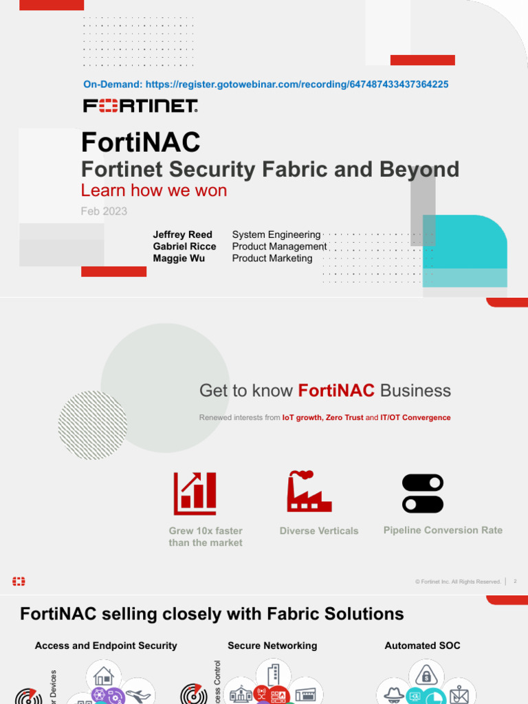 NSE Solution Insider FortiNAC Fortinet Security Fabric and Beyond | PDF | Internet Of Things ...