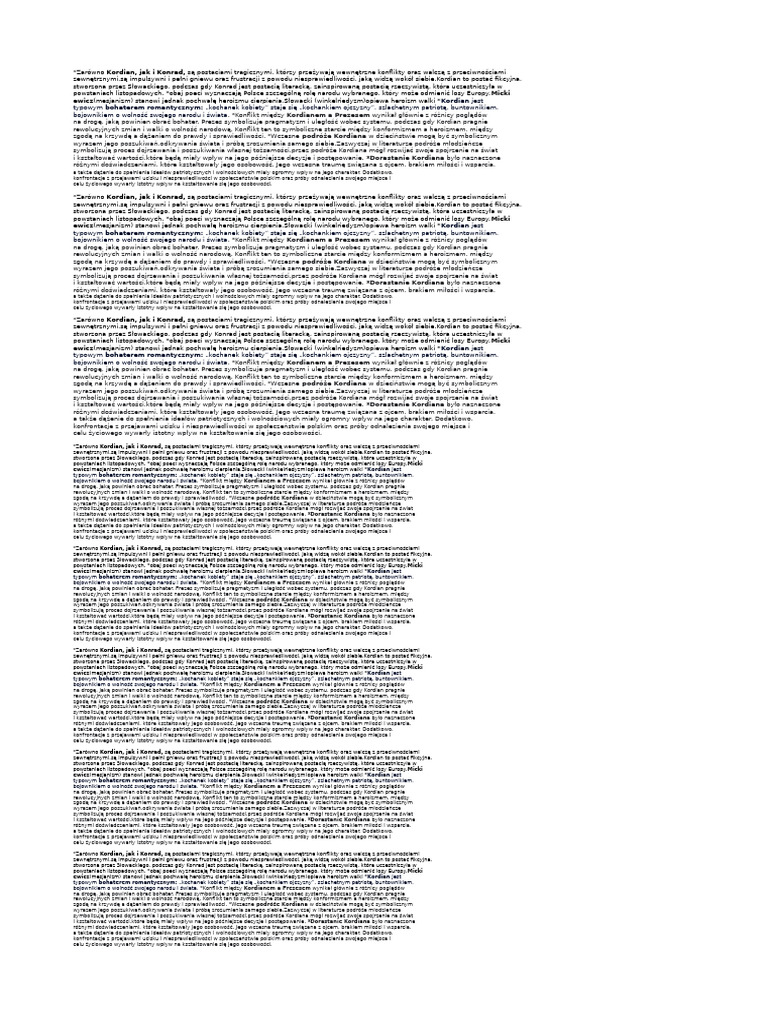 2 Klasa KORDIAN | PDF