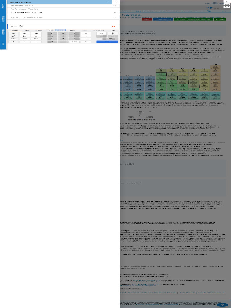 3.2 Covalent Compounds - Formulas and Names - Chemistry LibreTexts 2 ...