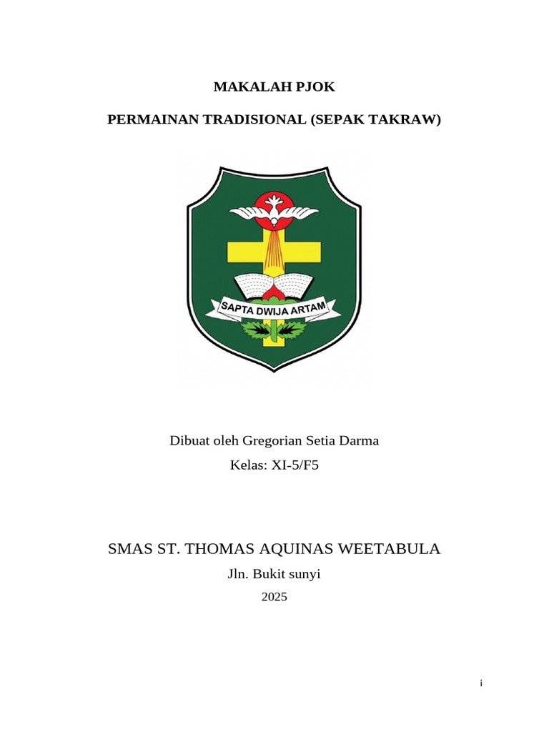 Makalah Pjok | PDF